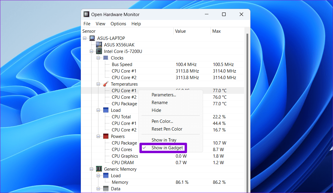 如何在 Windows 上显示 CPU 温度 - Tech Guide